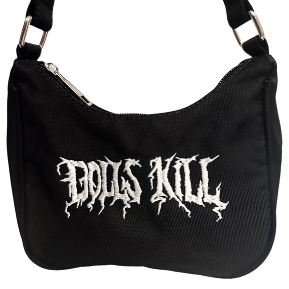 Dolls Kill | Bags | Dolls Kill Logo Mini Bag Hand Shoulder Black | Poshmark